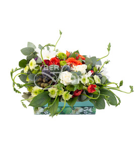 Floral arrangement in a basket 'Oasis' - delivery from $55.00 US ...
