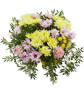 Bouquet with carnations and chrysanthemums 'Kaleidoscope' - delivery ...