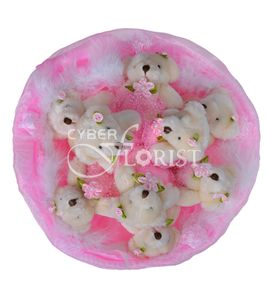 Bouquet of plush toys 'Plush Fantasy in Pink' - delivery from $85.00 US ...