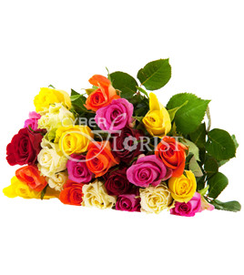 Flowers per piece 'Mixed Color Roses' - delivery from $13.00 US | Cyber ...