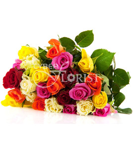 Order mixed color roses with delivery | Cyber-Florist.com